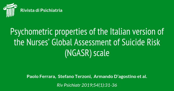 Psychometric properties of the Italian version of the Nurses’ Global ...